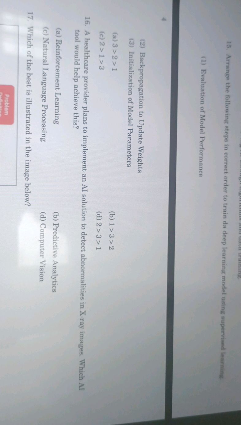 15. Arrange the following steps in correct | StudyX