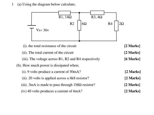 1 (a) Using the diagram below calculate; | StudyX