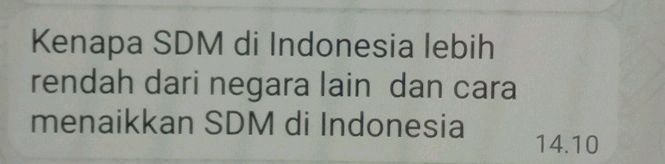 Kenapa SDM di Indonesia lebih rendah dari | StudyX