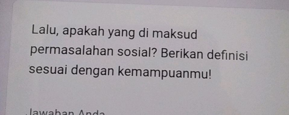 Lalu, apakah yang di maksud permasalahan | StudyX
