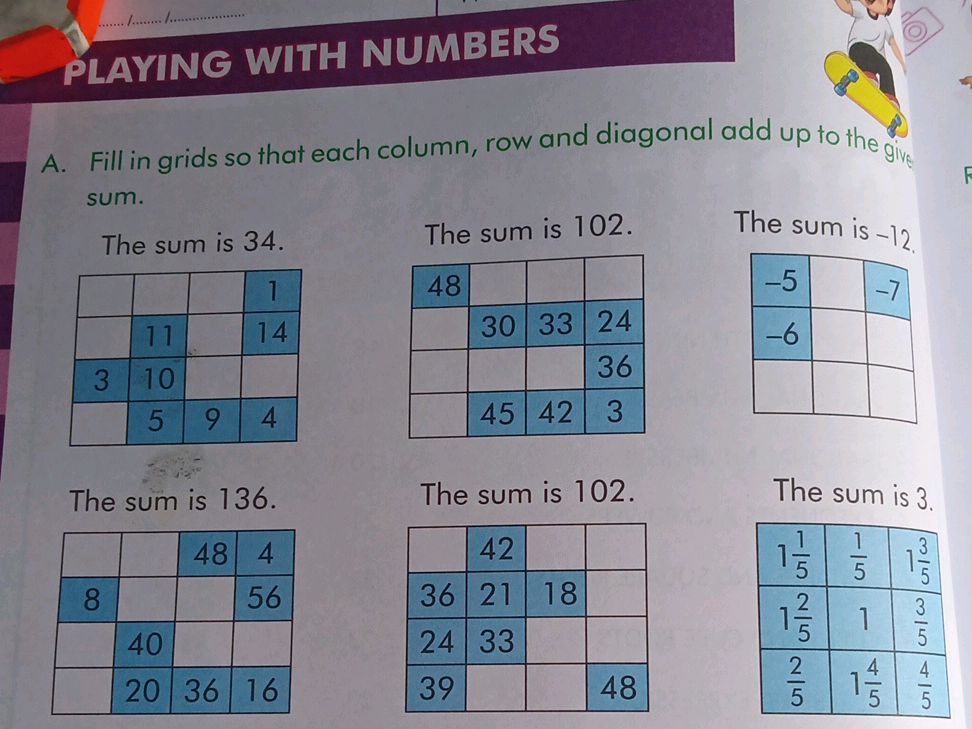 A. Fill in grids so that each column, row | StudyX