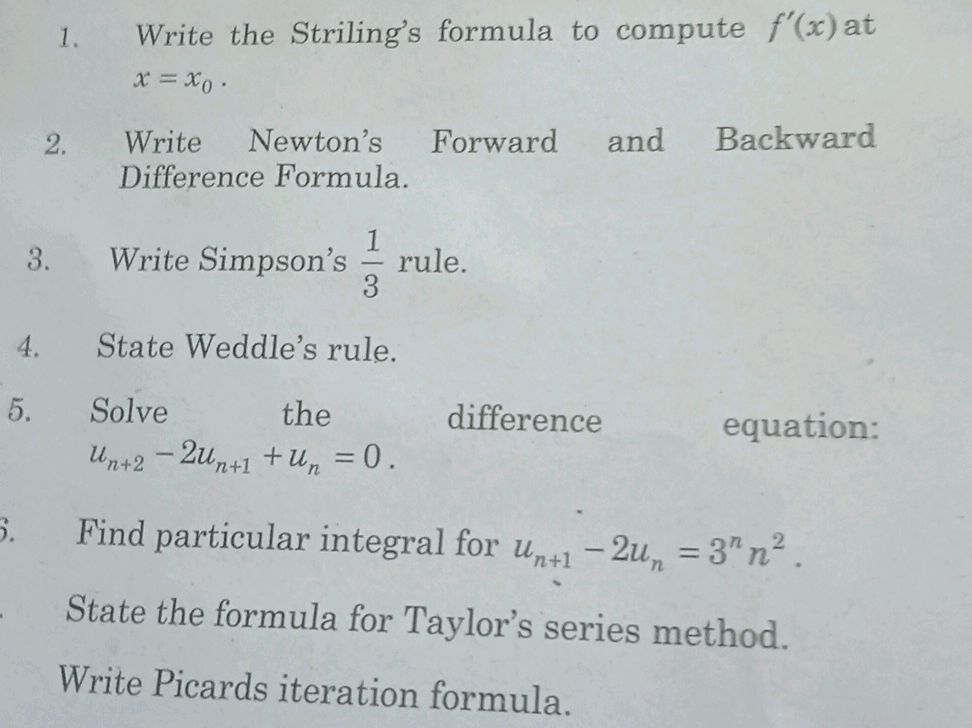 1. Write the Striling's formula to compute | StudyX