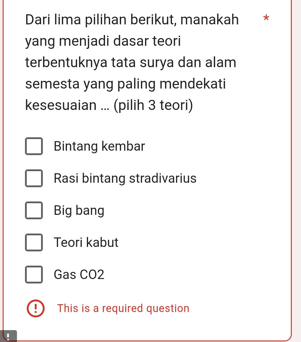 Dari lima pilihan berikut, manakah yang | StudyX