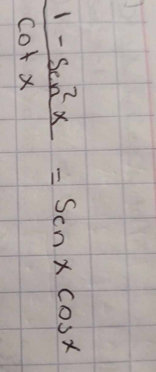 Trigonometric Identity Proof: (1 - sin^2 x) | StudyX