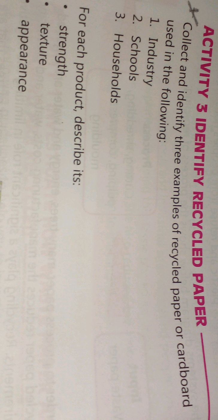 Collect and identify three examples of | StudyX