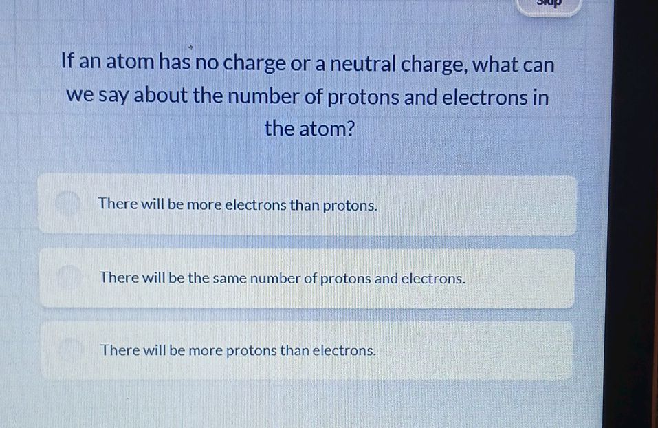 If an atom has no charge or a neutral | StudyX