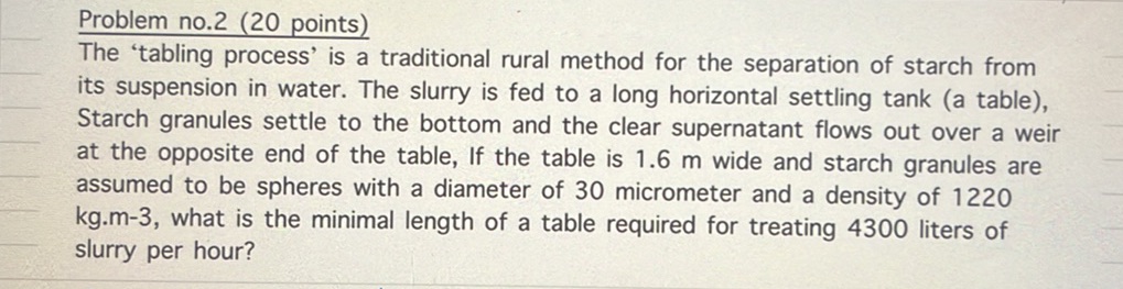 Problem no.2 (20 points) The 'tabling | StudyX