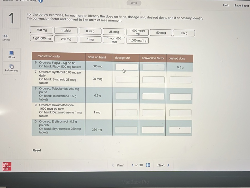 For the below exercises, for each order: | StudyX