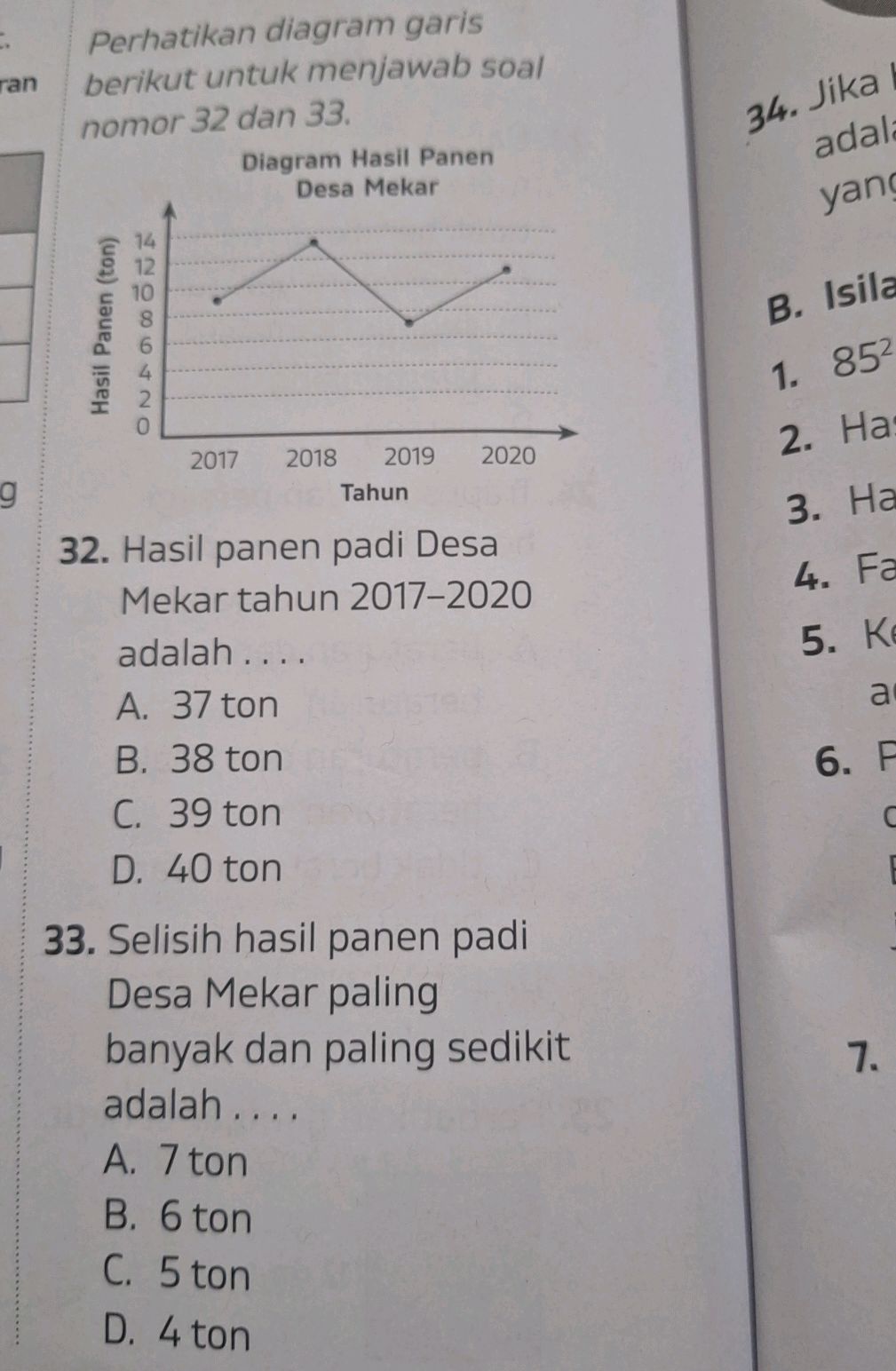 Perhatikan diagram garis berikut untuk | StudyX