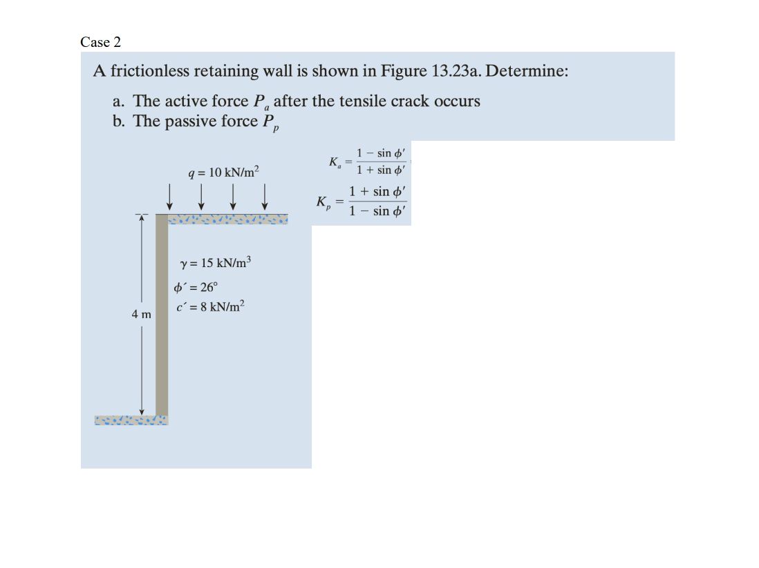 A frictionless retaining wall is shown in | StudyX
