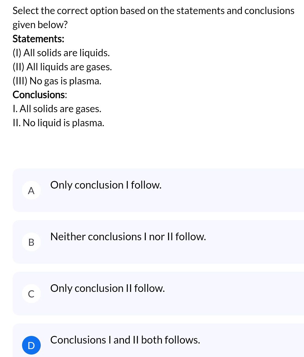 Select the correct option based on the | StudyX