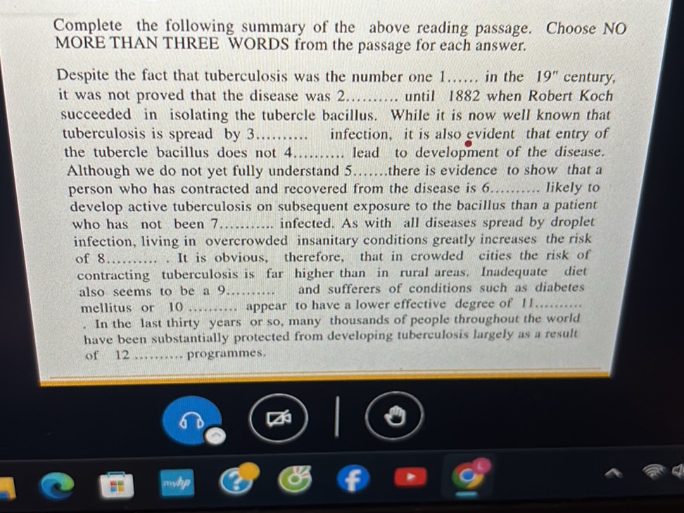 Complete the following summary of the above | StudyX