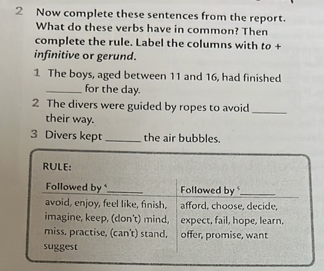 2 Now complete these sentences from the | StudyX