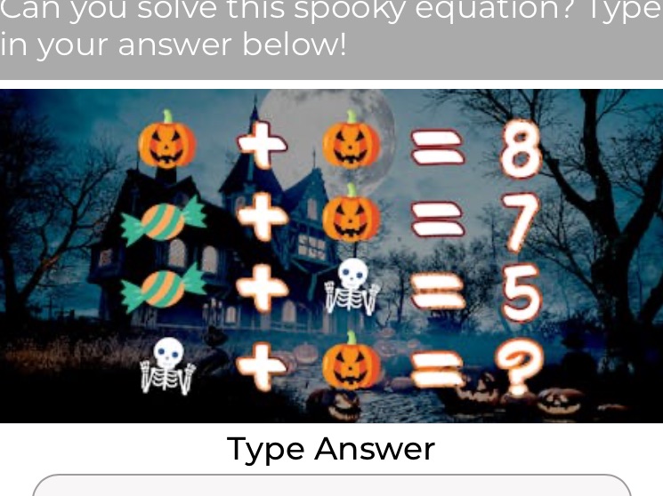 Can you solve this spooky equation? Type in | StudyX