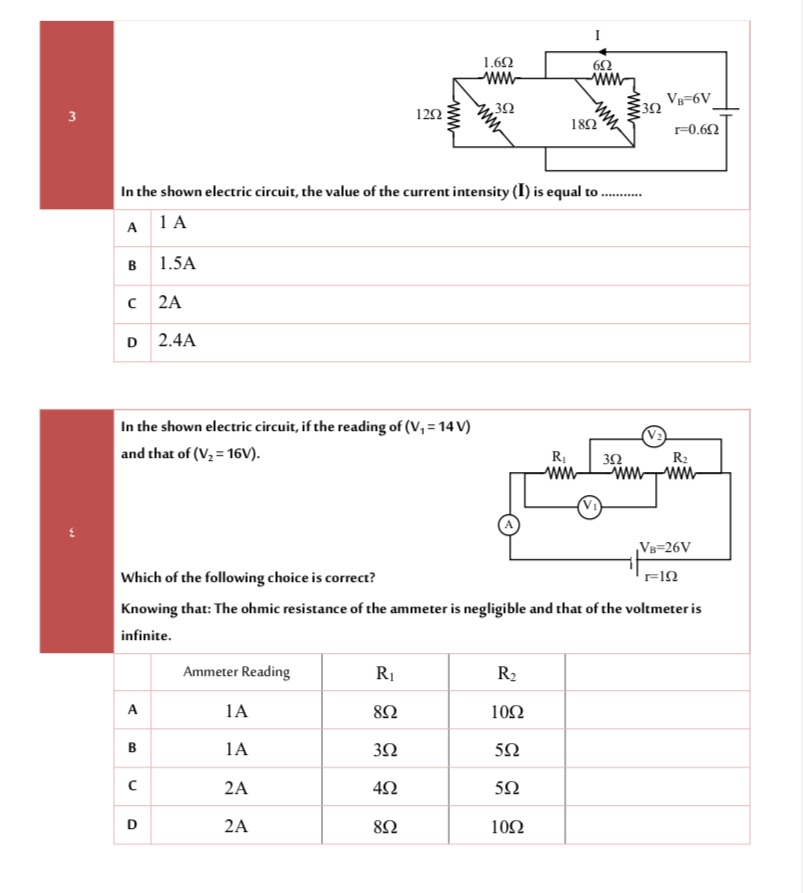 In the shown electric circuit, the value of | StudyX