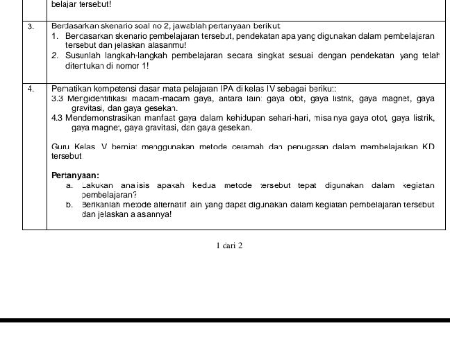 3. Berdasarkan skenario soal no 2, jawablah | StudyX