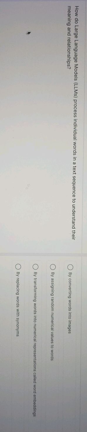 How do Large Language Models (LLMs) process | StudyX