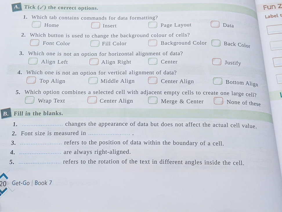 A. Tick ( ) the correct options. 1. Which | StudyX