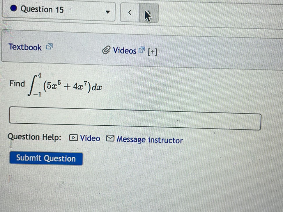 Calculate the definite integral of (5x^5 + | StudyX