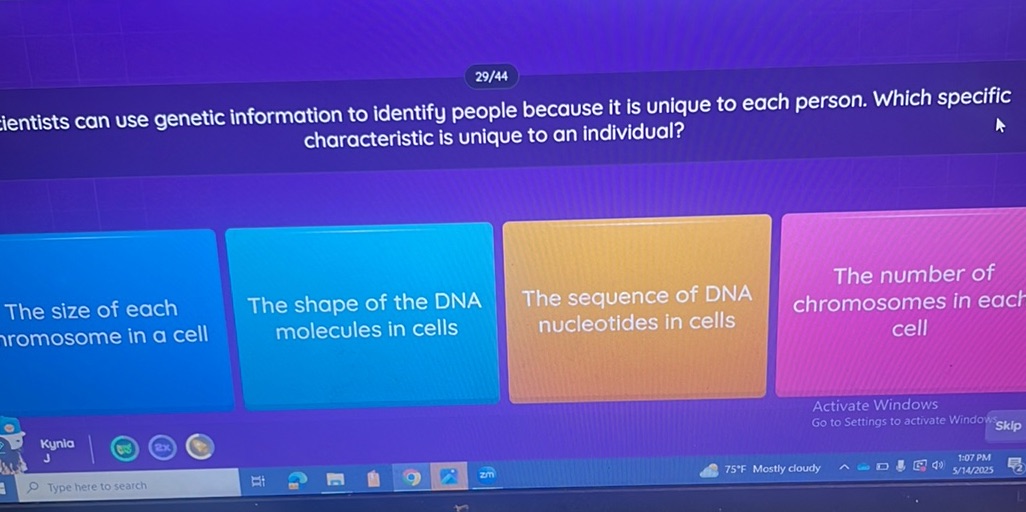 Scientists can use genetic information to | StudyX