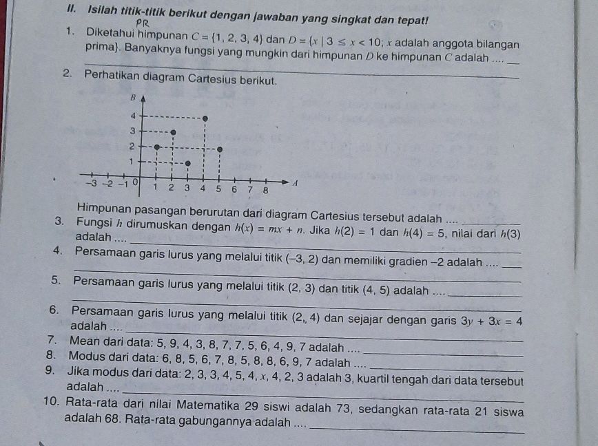 1. Diketahui himpunan C = {1, 2, 3, 4} dan D | StudyX