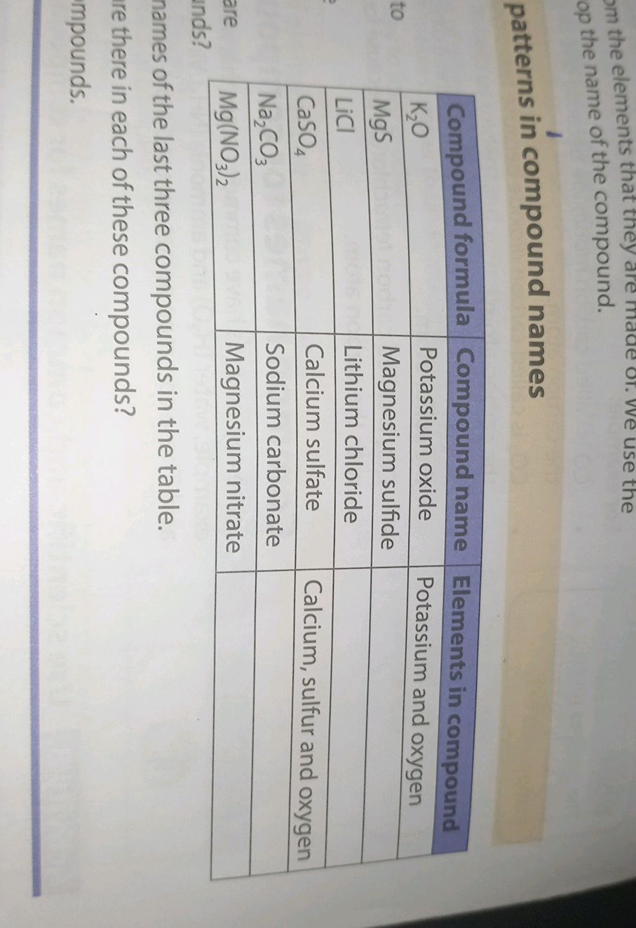 What are the names of the last three | StudyX