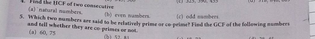 4. Find the HCF of two consecutive (a) | StudyX
