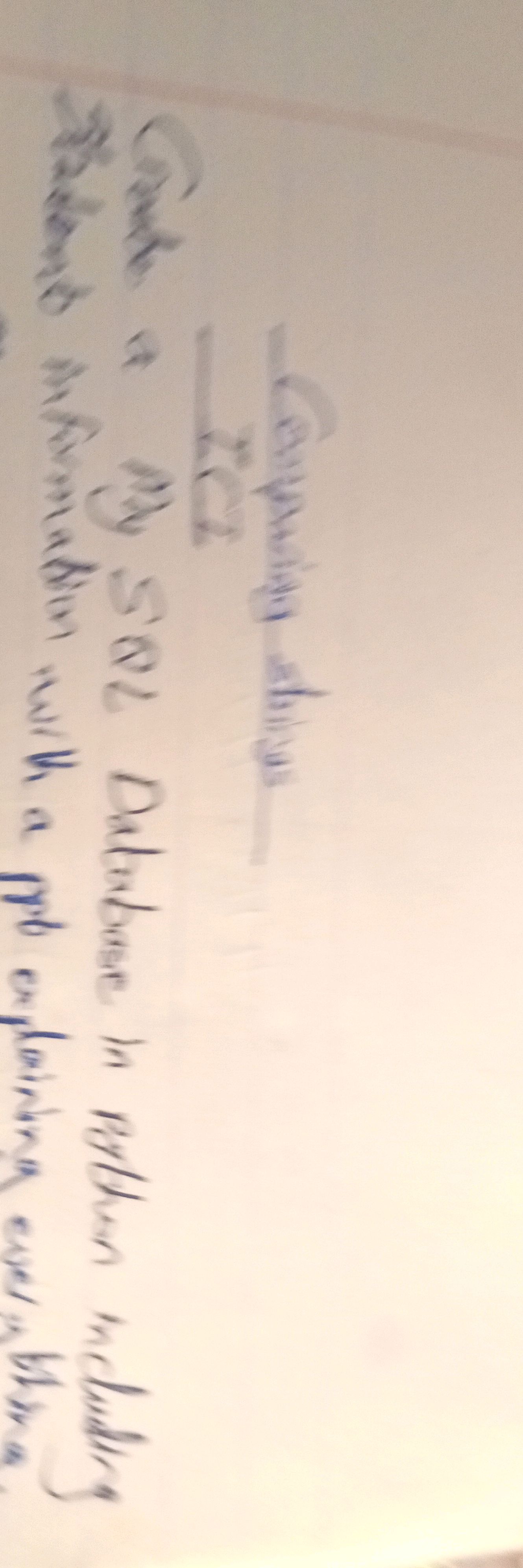 Code a SQL Database in Python including | StudyX