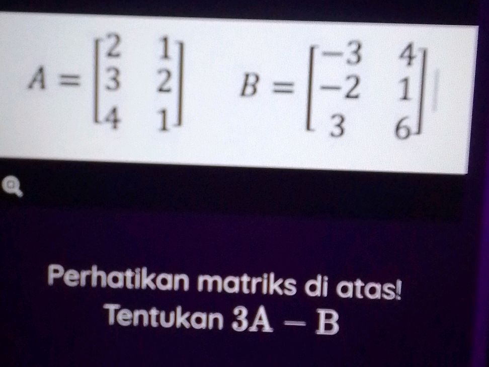 Given the matrices: $A = 2 1 3 2 | StudyX