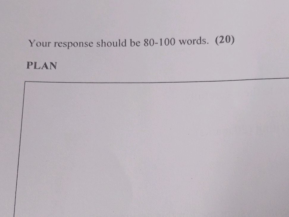 Your response should be 80-100 words. (20) | StudyX