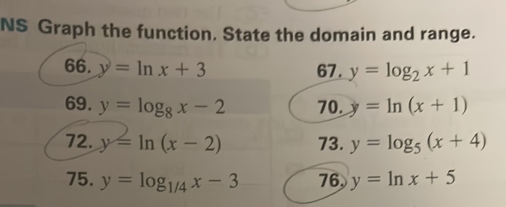 Graph the function. State the domain and | StudyX