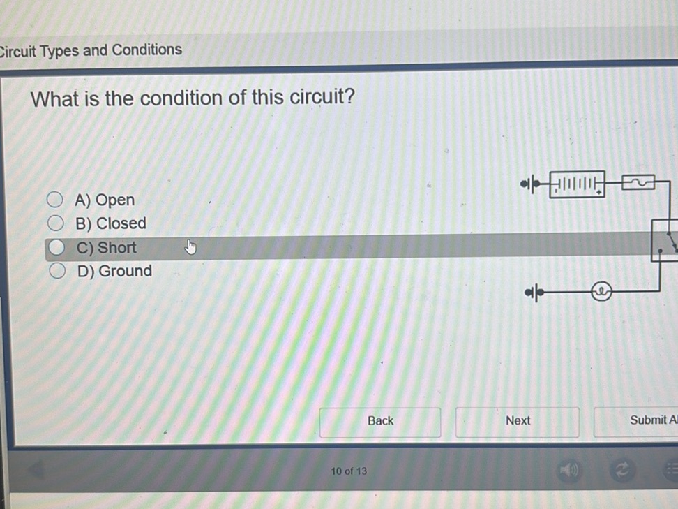 What is the condition of this circuit? A) | StudyX