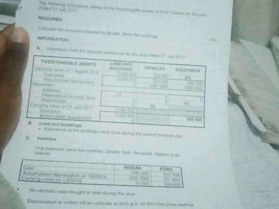 REQUIRED: Calculate the amounts indicated by | StudyX