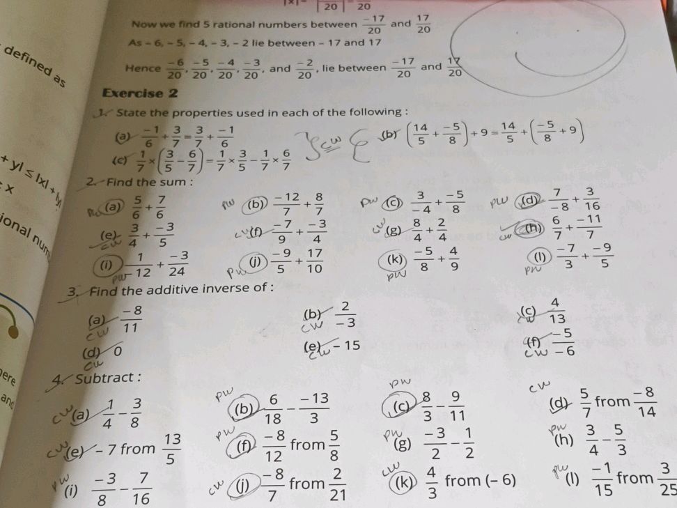 1. State the properties used in each of the | StudyX