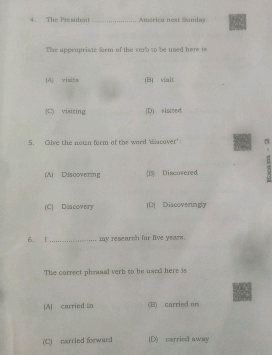 4. The President .................. America | StudyX