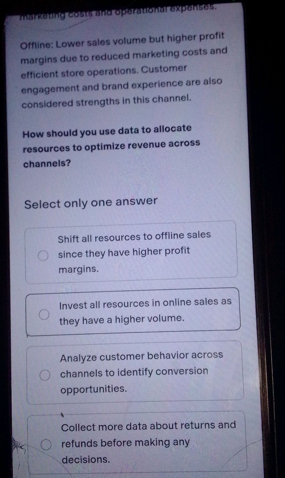 How should you use data to allocate | StudyX
