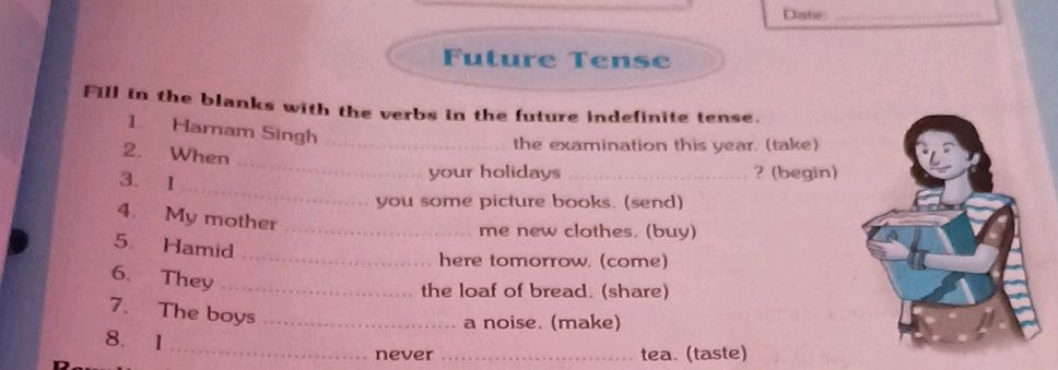 Fill in the blanks with the verbs in the | StudyX