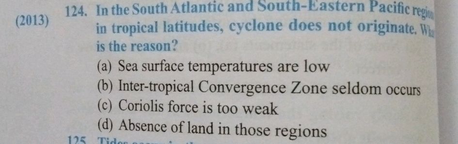 124. In the South Atlantic and South-Eastern | StudyX