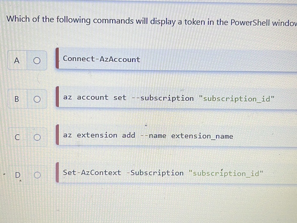 Which of the following commands will display | StudyX