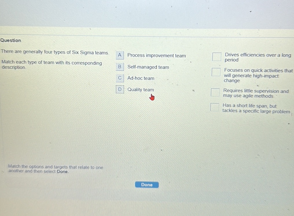 There are generally four types of Six Sigma | StudyX