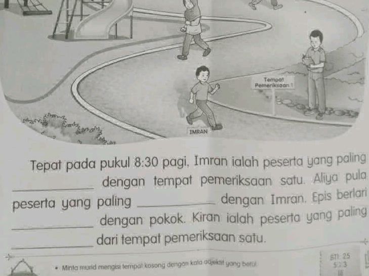 Tepat pada pukul 8:30 pagi. Imran ialah | StudyX