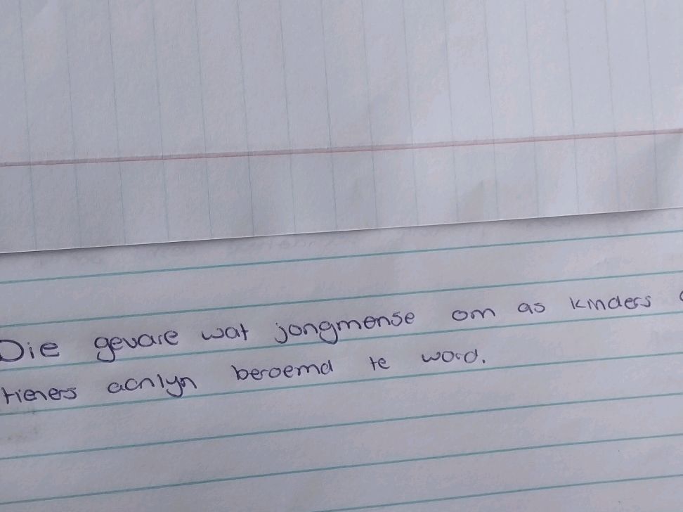 Die gevare wat jongmense om as kinders | StudyX