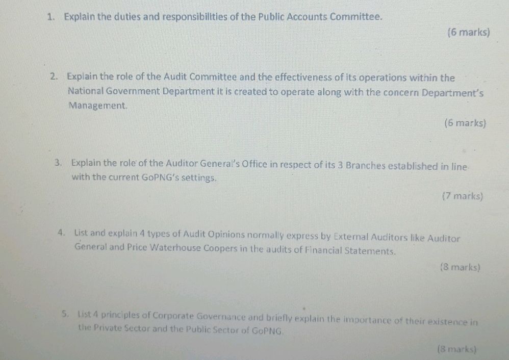 1. Explain the duties and responsibilities | StudyX