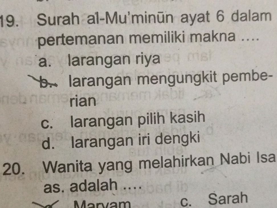 19. Surah al-Mu'minun ayat 6 dalam | StudyX