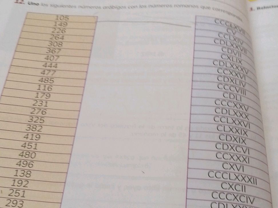 Uno los siguientes numeros arabistos con los | StudyX