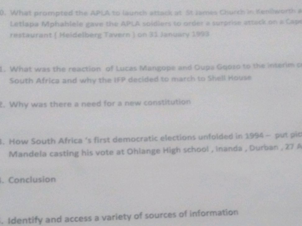 10. What prompted the APLA to launch attack | StudyX