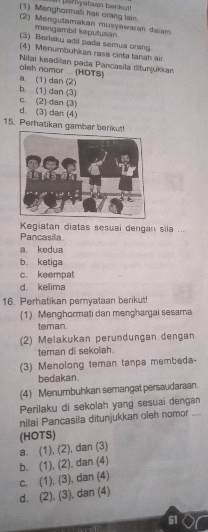 15. Perhatikan gambar berikut! Kegiatan | StudyX