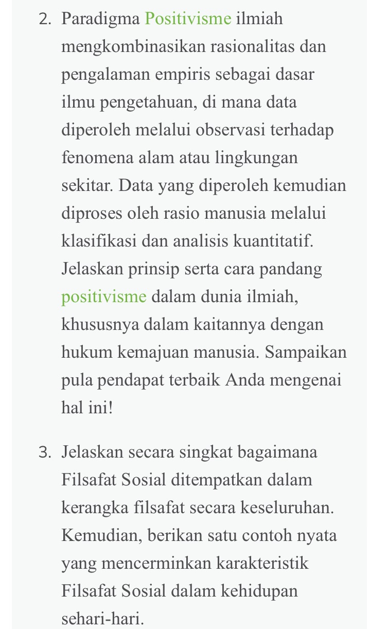 2. Paradigma Positivisme ilmiah | StudyX