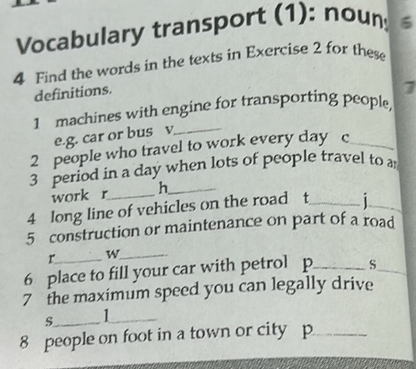 4 Find the words in the texts in Exercise 2 | StudyX