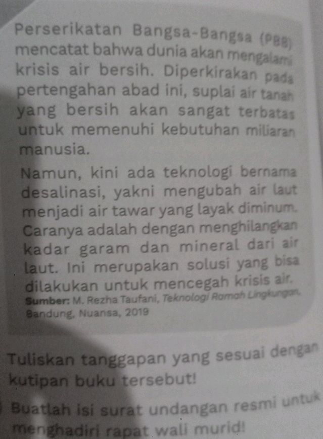 Tuliskan tanggapan yang sesuai dengan | StudyX